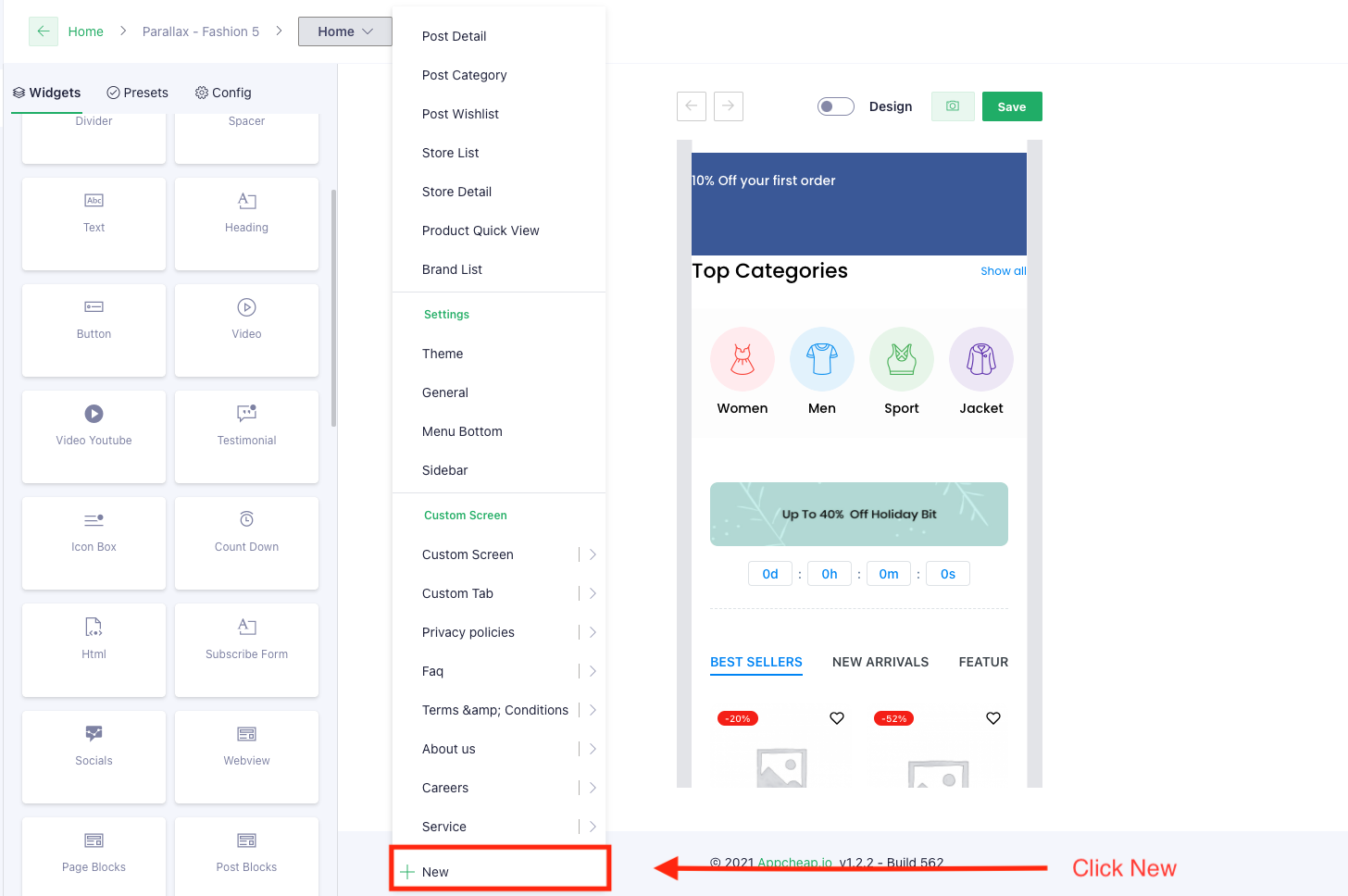 How to create a custom tab? – Appcheap