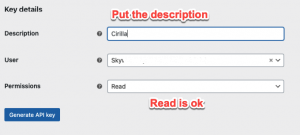 Generate Rest API keys – Appcheap