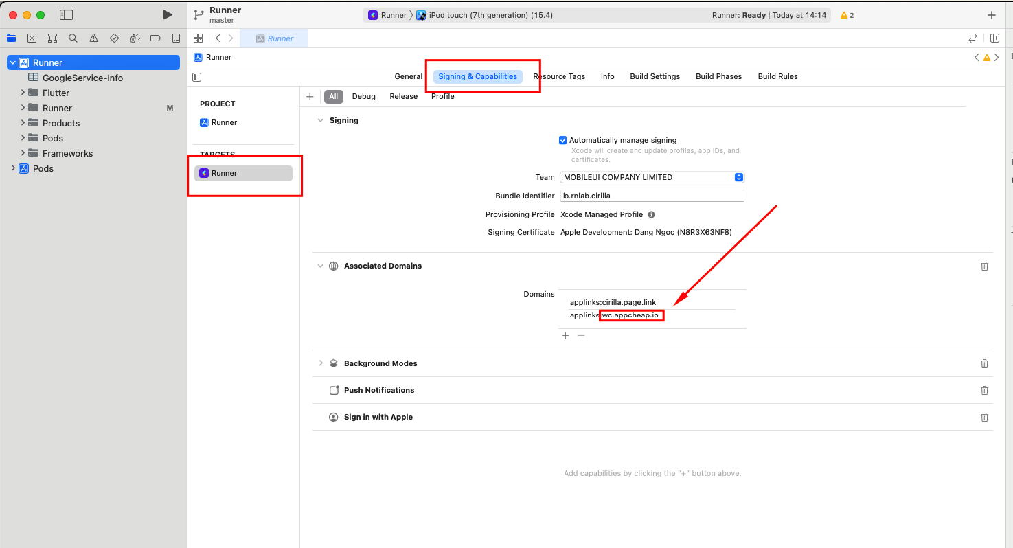 Enable universal links on iOS – Appcheap