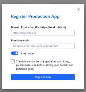 Register License – Appcheap